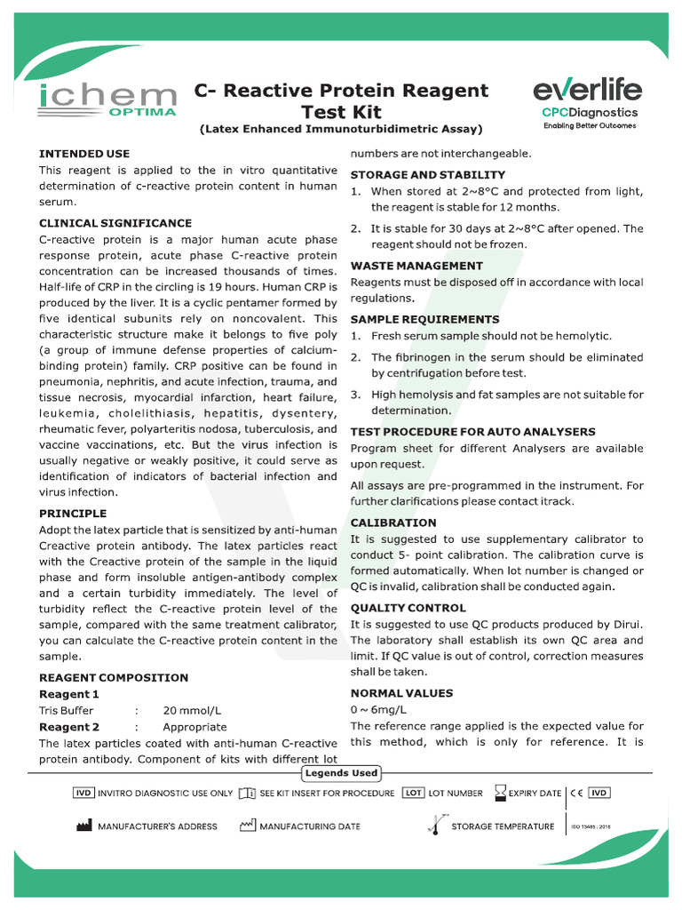 16-C - Reactive Protein Reagent | PDF