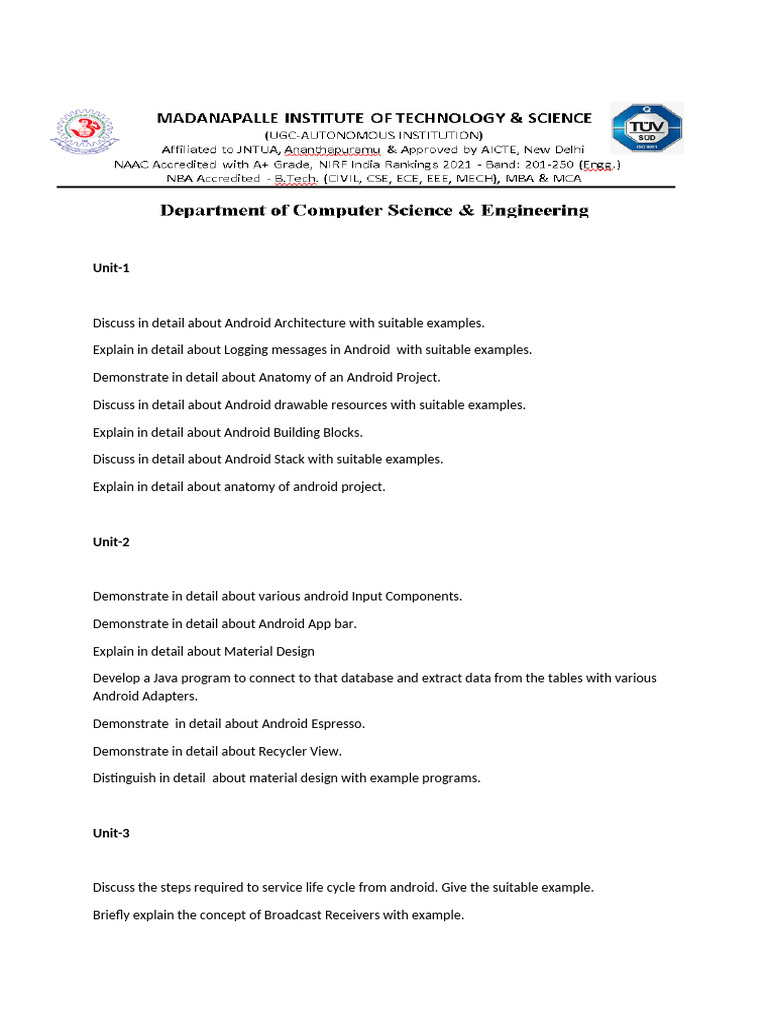 08_MAD Unitwise Qb | PDF