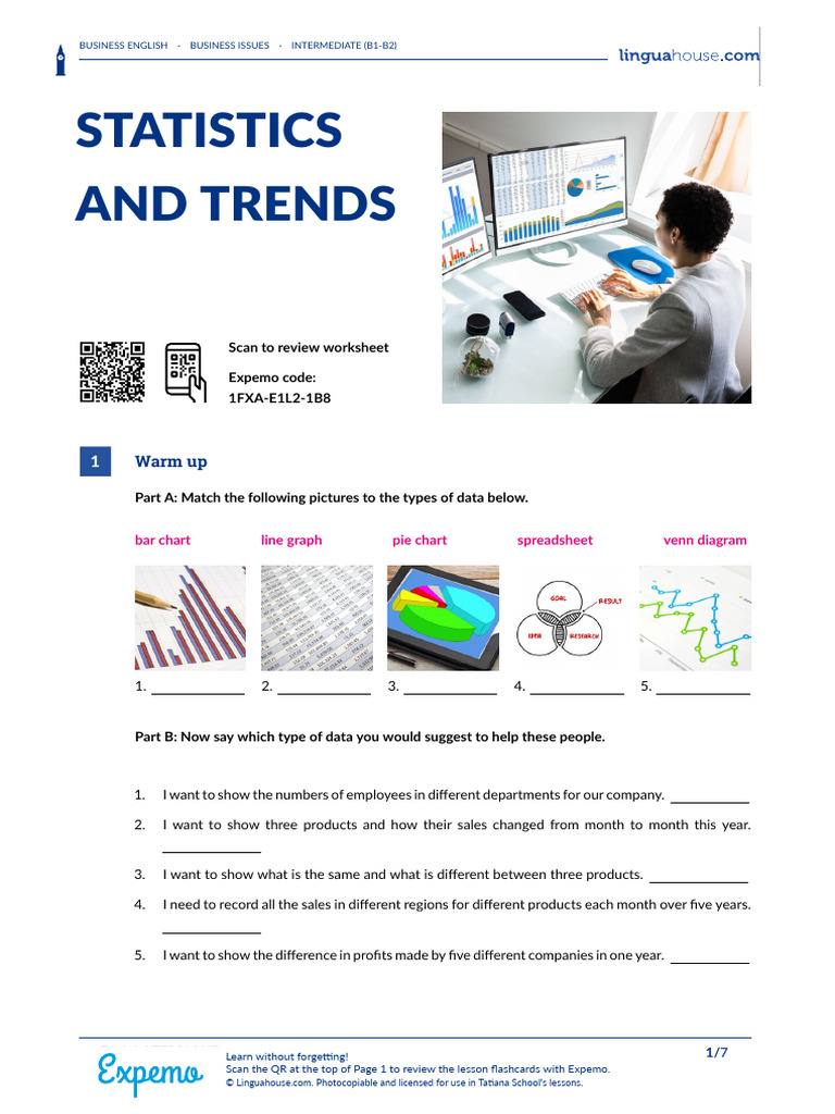 Statistics and Trends British English Teacher B1 B2 | PDF | Adverb ...