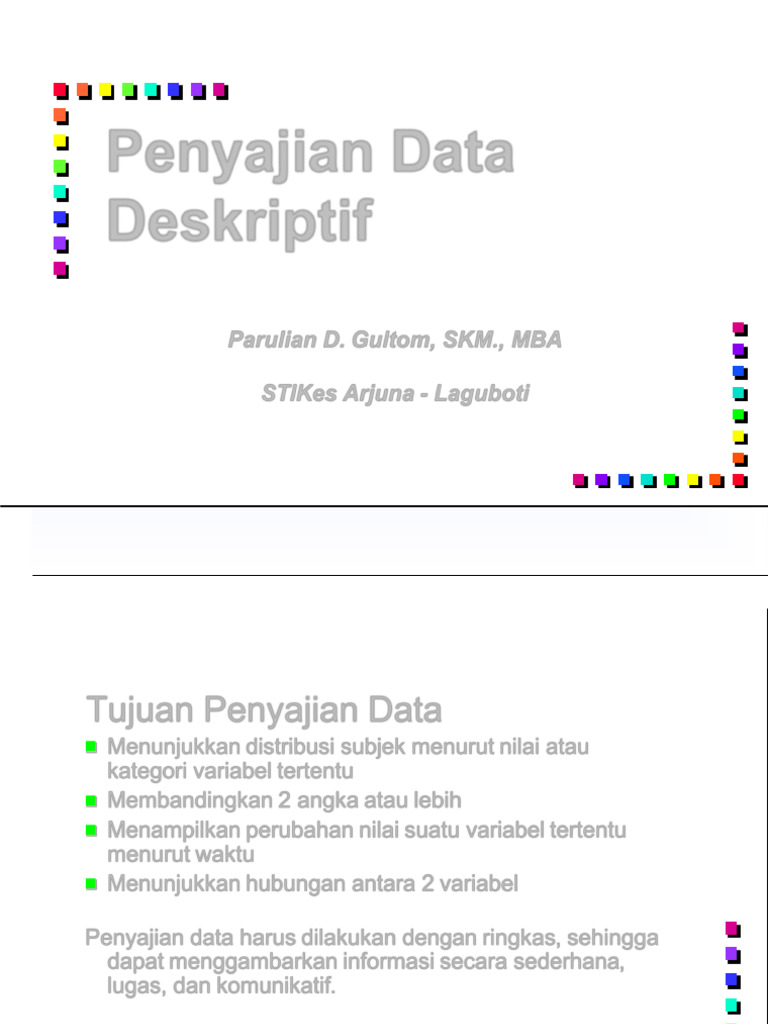 Penyajian Data Dan Interpretasi | PDF