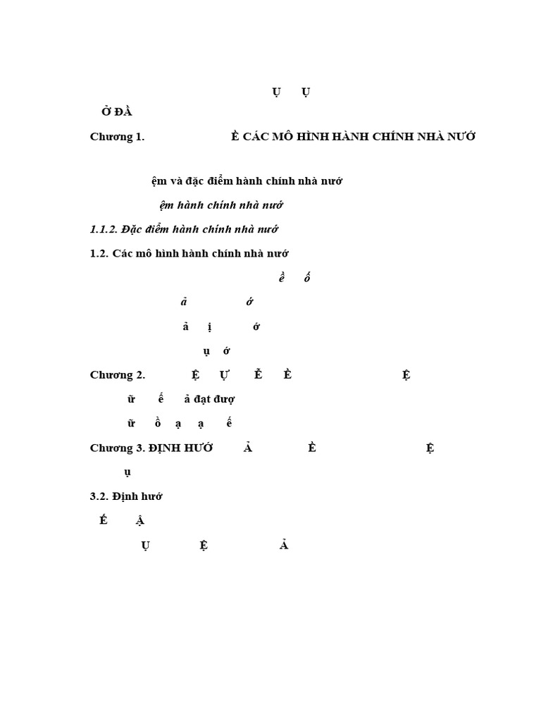 [123doc] Cac Mo Hinh Hanh Chinh Va Lien He Thuc Tien Nen Hanh Chinh Viet Nam | PDF