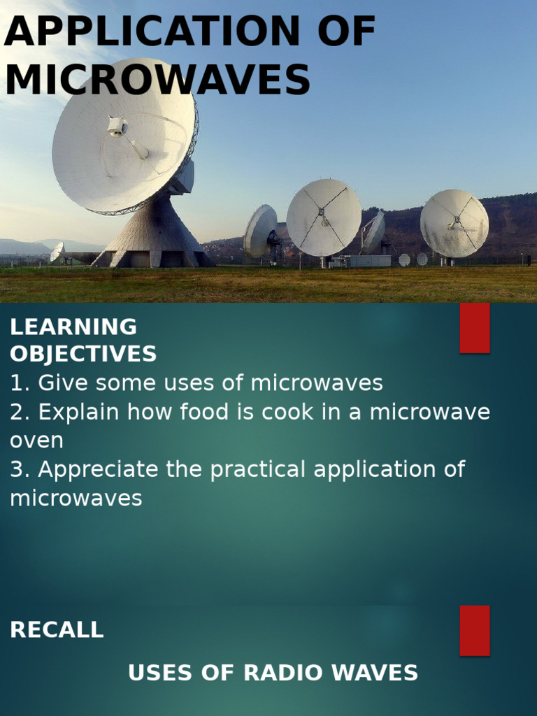 Practical Uses of Microwaves Explained | PDF