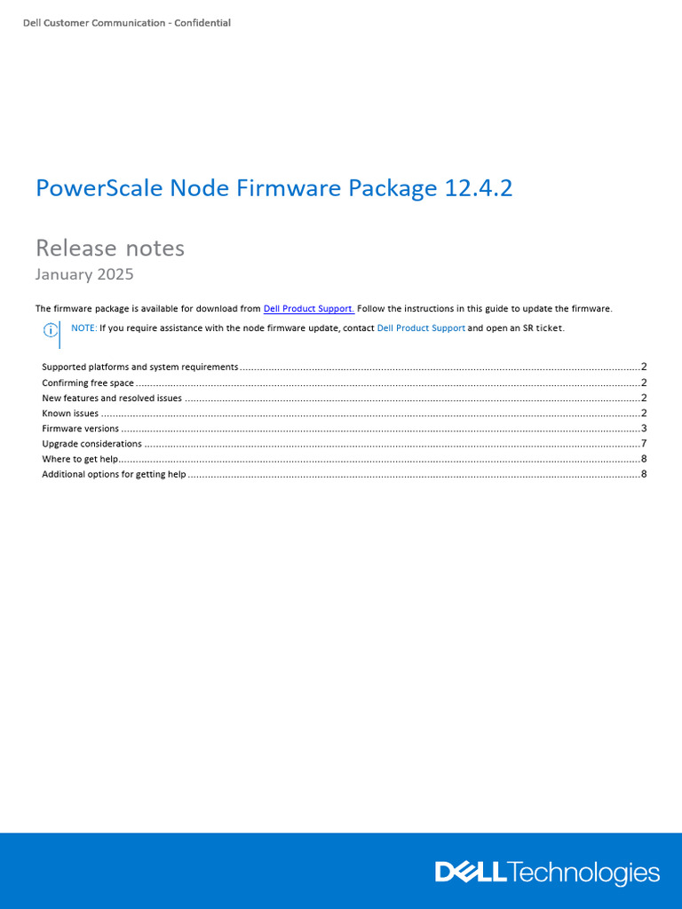PowerScale Node Firmware Package 12.04.2 Release Notes | PDF | Computer ...