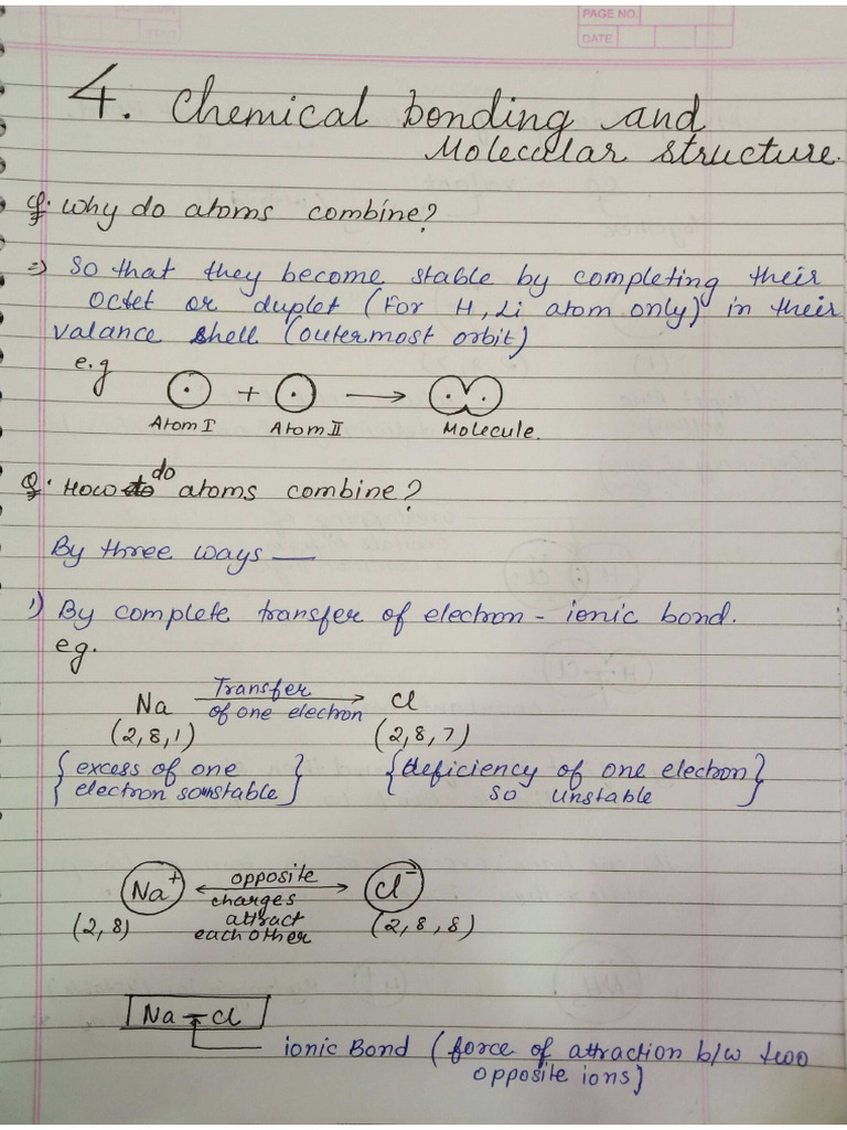 CH 4 (Chemical Bonding) XI | PDF