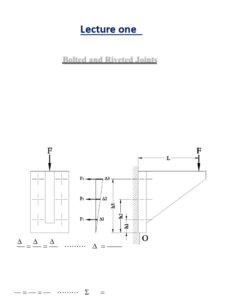 Eccentric Loading in Bolted Joints | PDF | Applied And ...