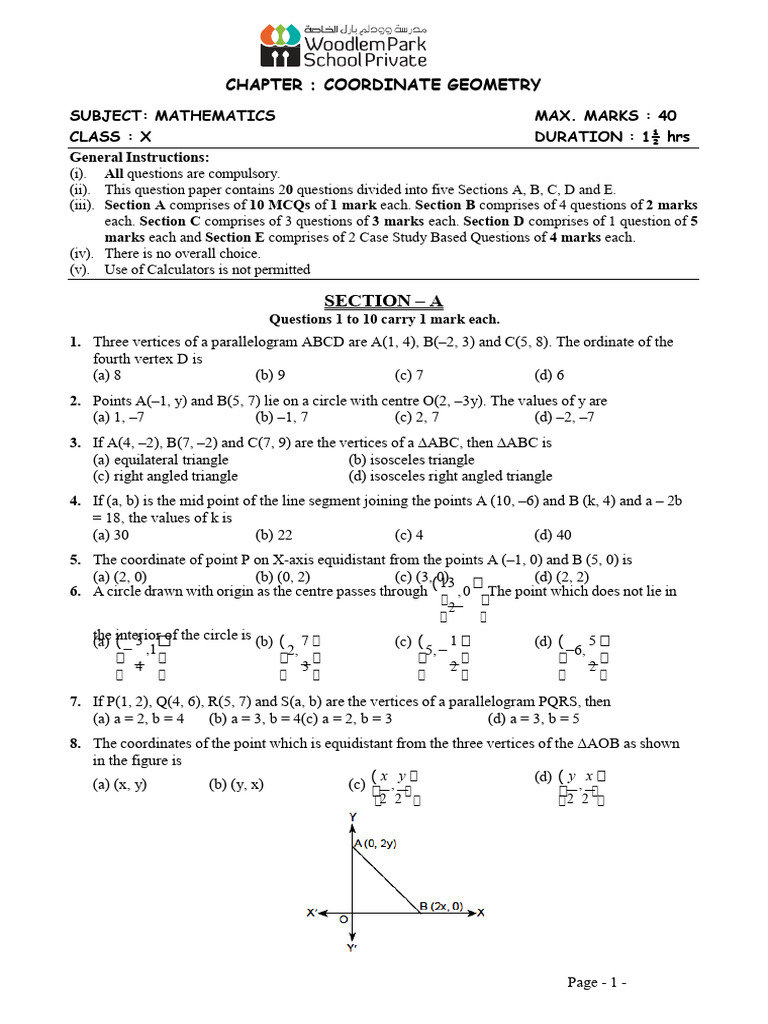 COordinate Geometry | PDF | Triangle | Latitude