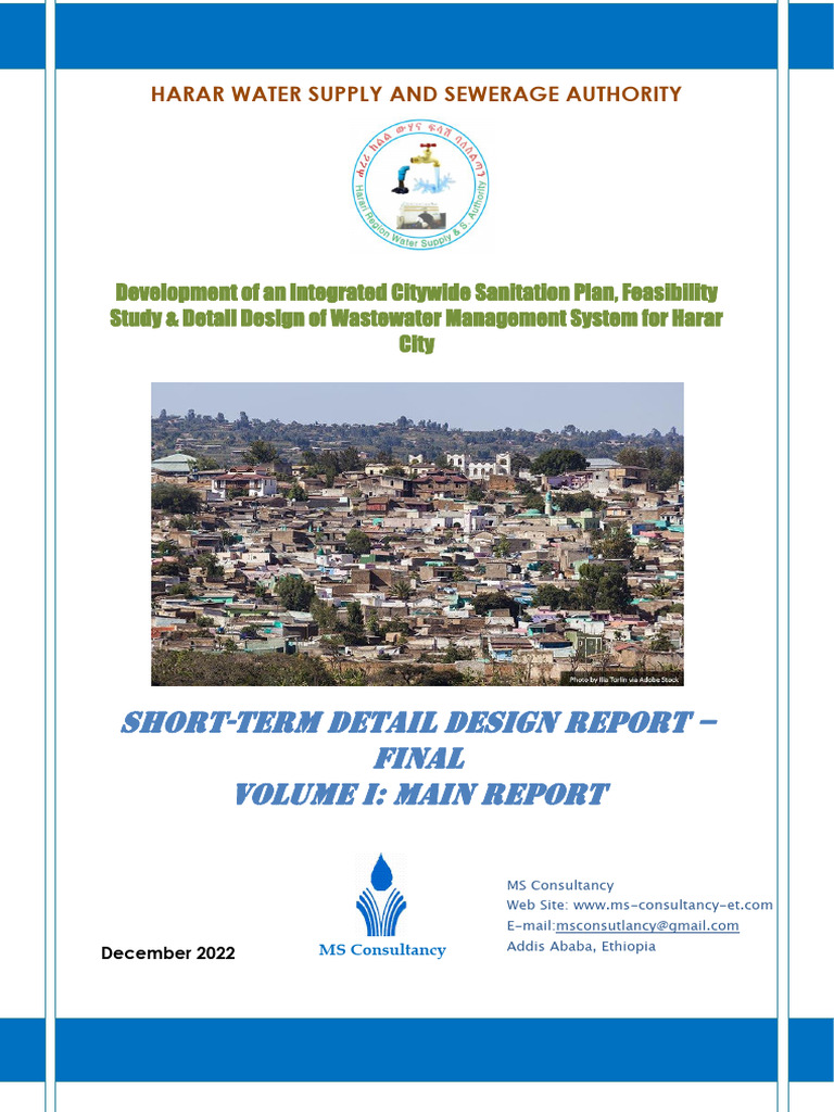 Volume I Main Report 20240409 | PDF | Sanitation | Sewage Treatment