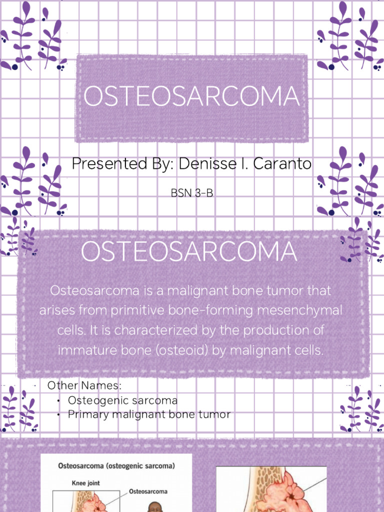 Osteosarcoma | PDF | Medical Specialties | Medicine