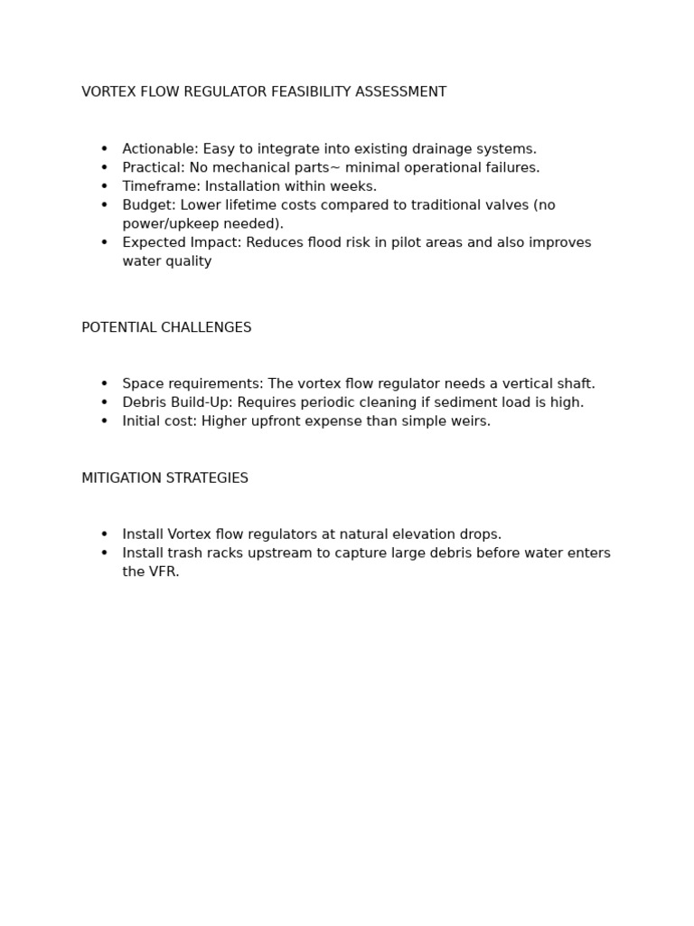 VFR Feasibility Assessment | PDF