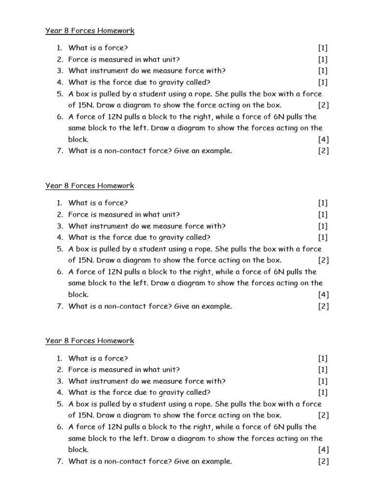 Forces Homework Copy | PDF | Chess | Chess Theory