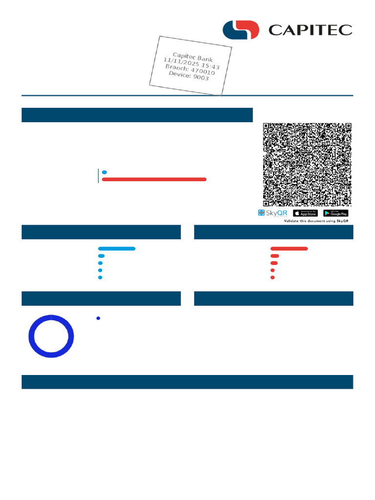 Capitec Bank Account Statement Summary | PDF | Cash | Banks