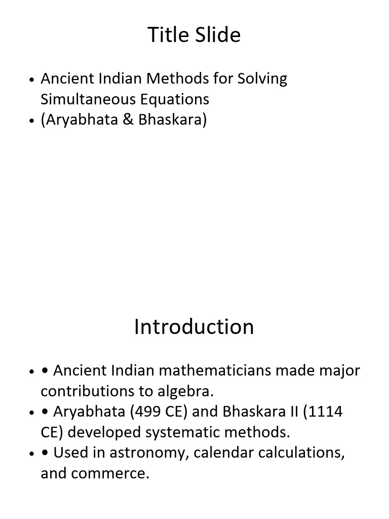 Ancient Indian Math Simultaneous Equations PPT.pptx 20251114 200029 ...