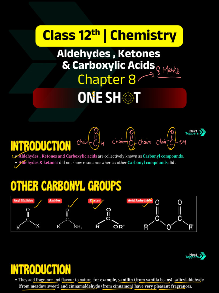 Aldehyde, Ketones & C.a. Oneshot (1) | PDF