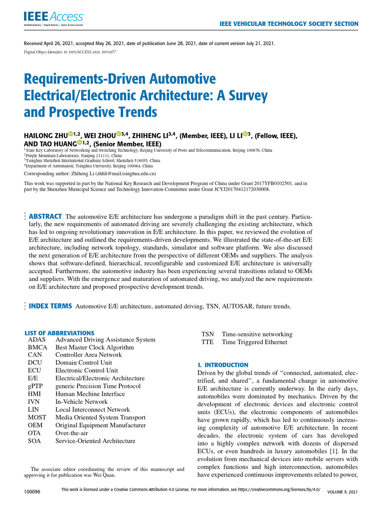 Requirements-Driven Automotive Electrical Electronic Architecture A ...