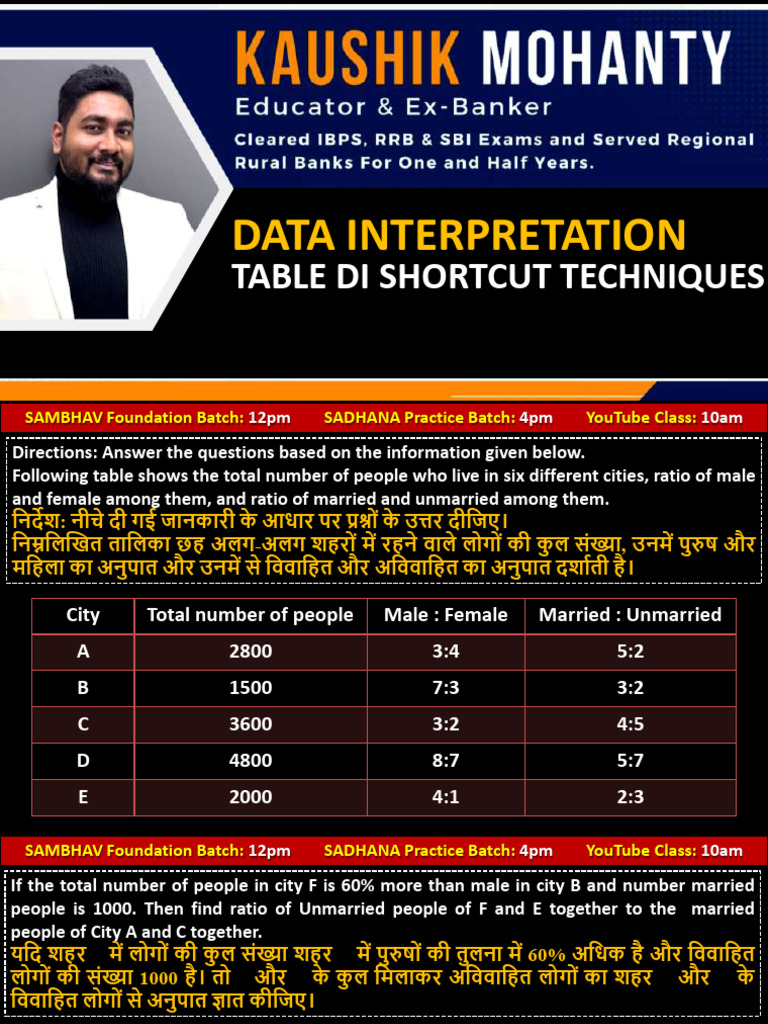Tabular Data Interpretation Part-II (Question) 35244501 2025 10-31-12 17 | PDF