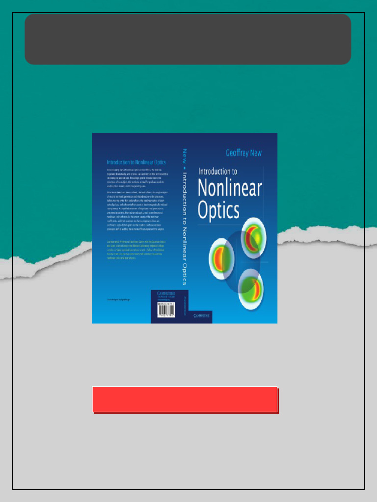 Introduction to Nonlinear Optics New G. full chapters instanly | PDF | Project Gutenberg | Copyright