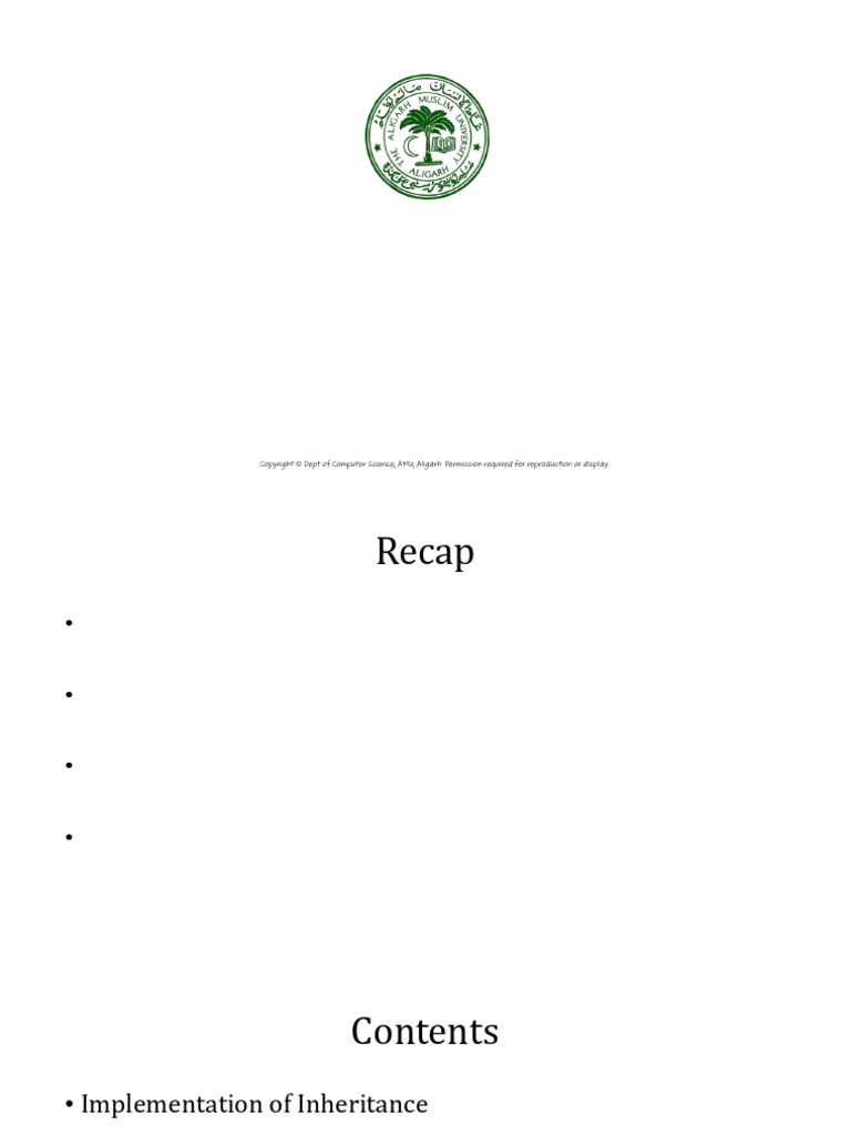 2 - Object Oriented Programming Part - 2 | PDF | Inheritance (Object Oriented Programming ...