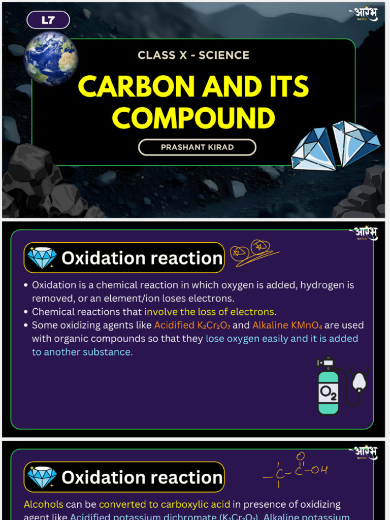 Carbon and It’s Compound L7 | PDF