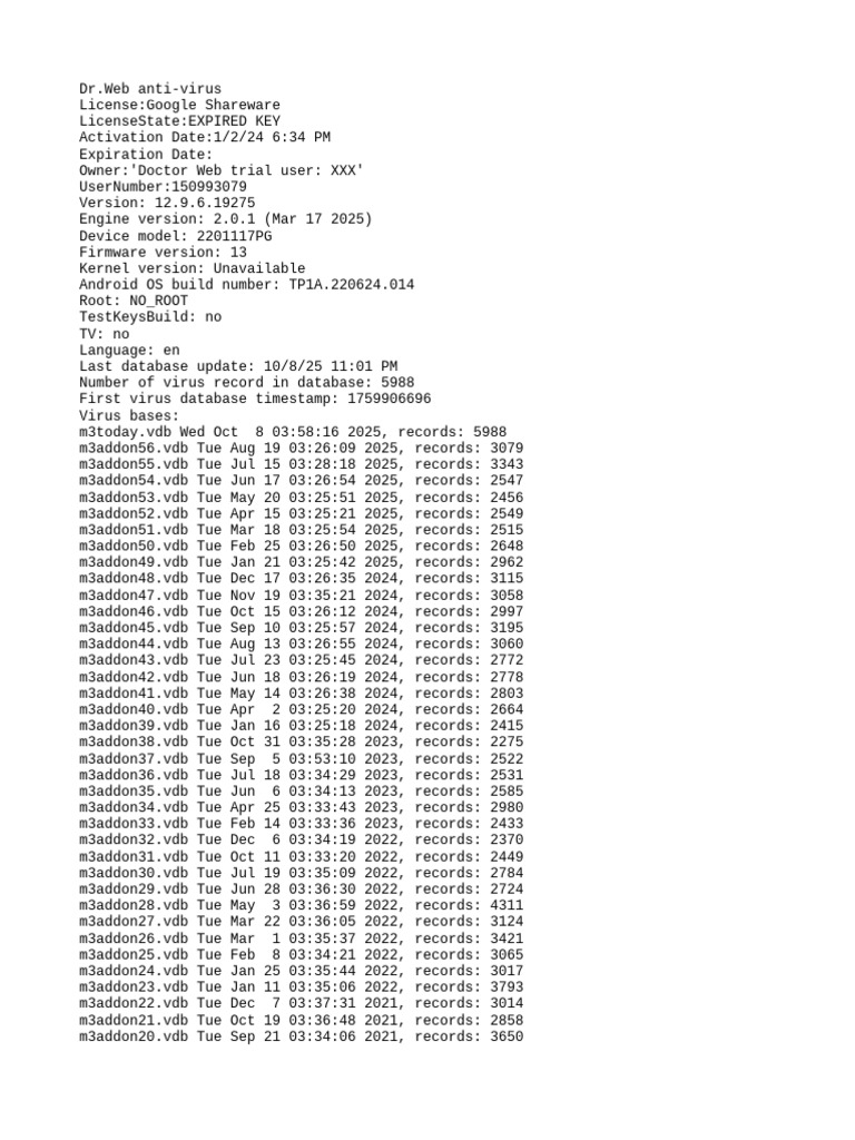 DrWeb Crash | PDF | Java (Programming Language) | Android (Operating System)