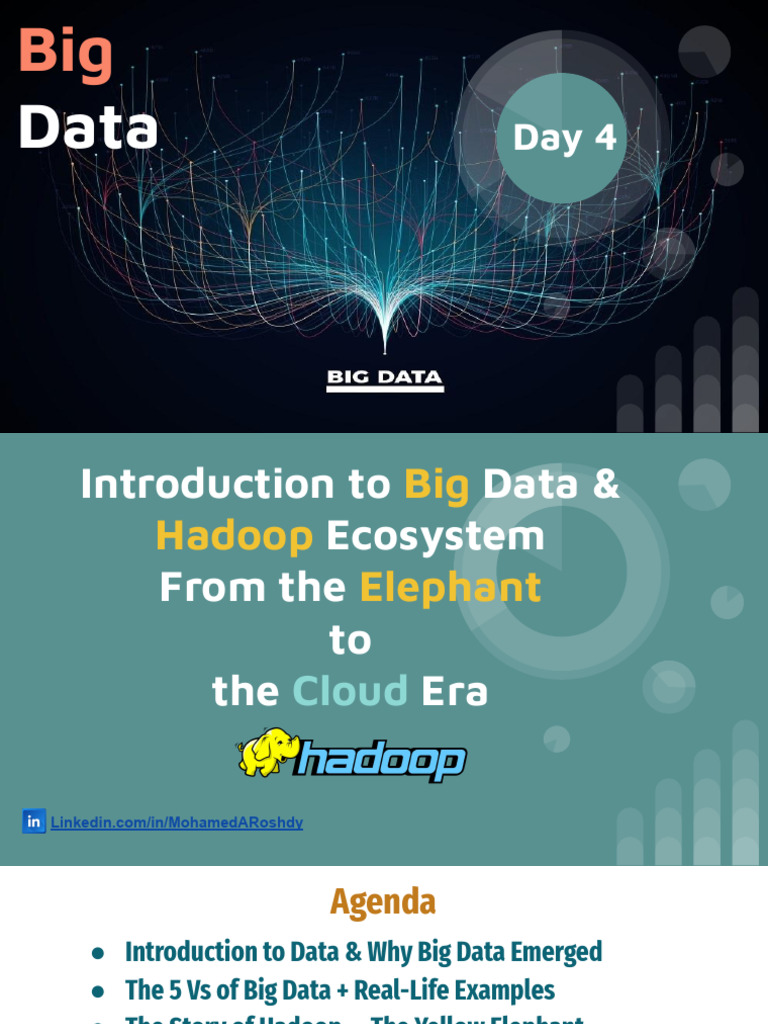 Intro To Data and Big Data Engineering NTI - Eng - Syn - 004 | PDF | Apache Hadoop | Apache Spark