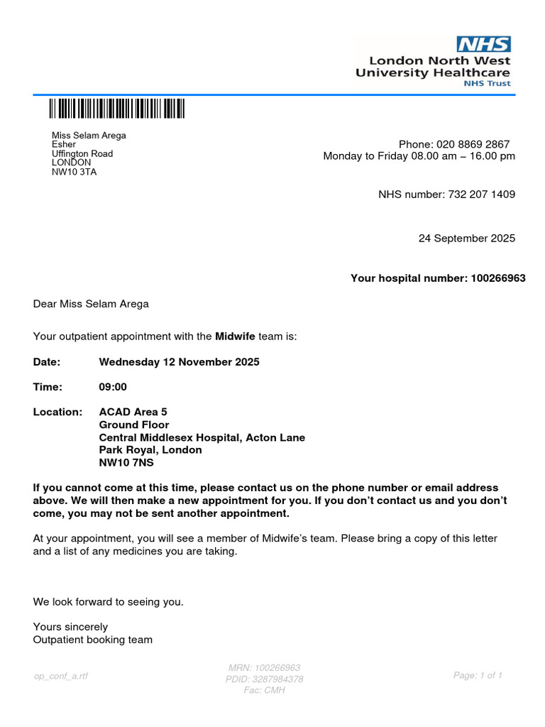Letter 2025 09 24 2 | PDF