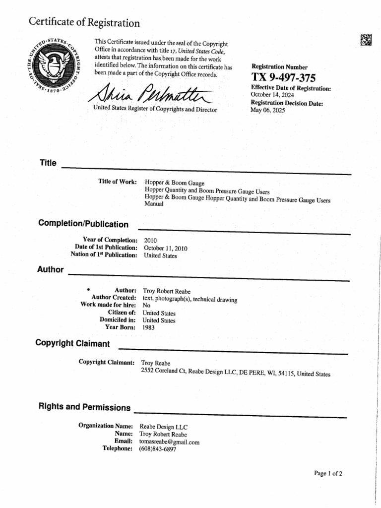 Display - Manual Certificate Copyright | PDF