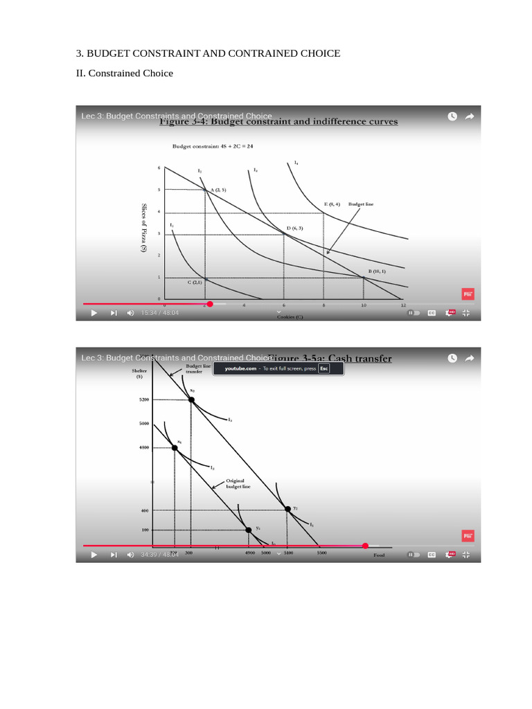 Budget Constraint&Constrained Choice | PDF