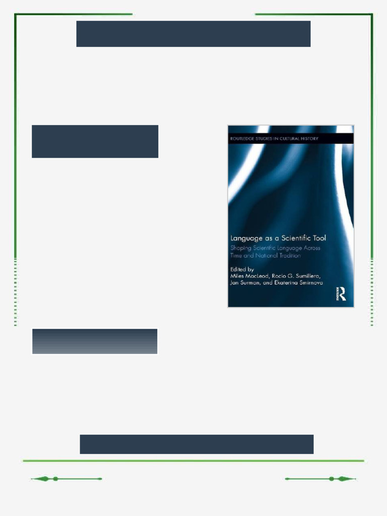 Language as a Scientific Tool Shaping Scientific Language Across Time ...