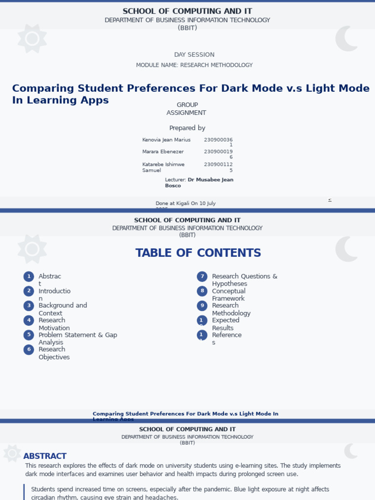 Dark Mode Research Presentation 20250714101100 | PDF | Usability ...