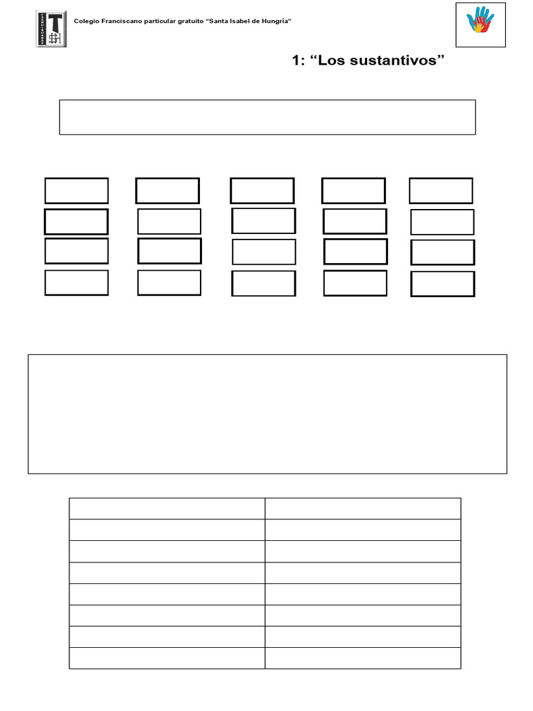 Guía de Aprendizaje Sustantivos | PDF