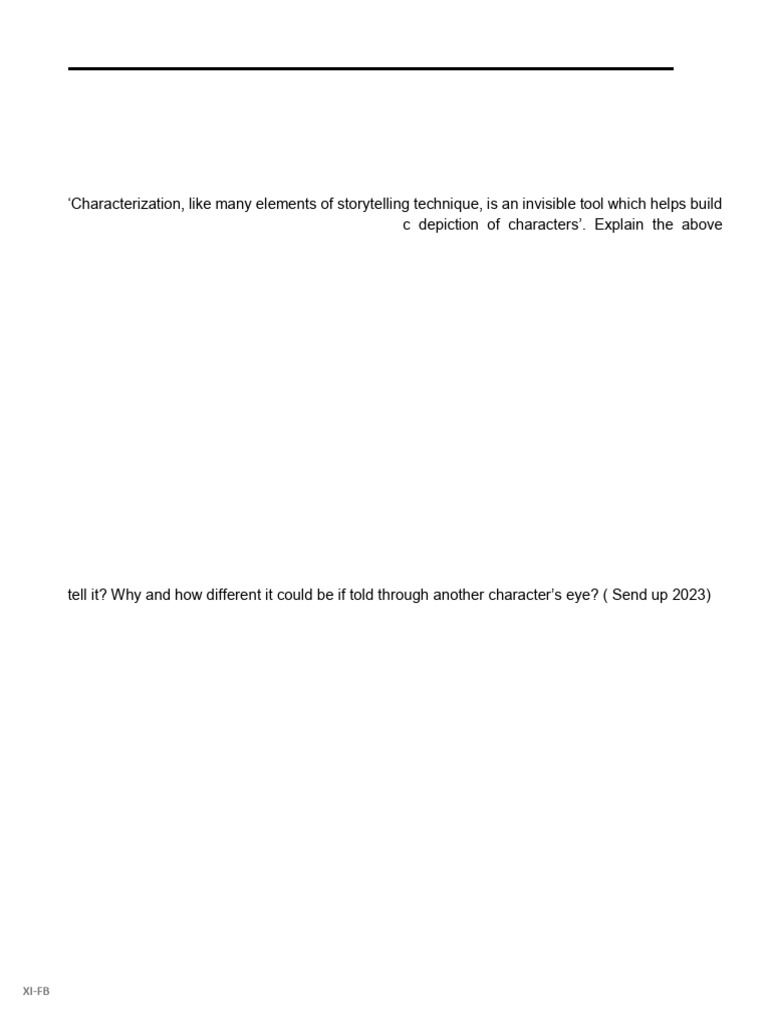 Unit 16 (Play Fourteen) Q-A by Fouzia | PDF | Narrative | Pride