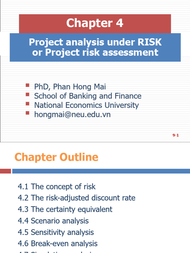 Project Risk Assessment Techniques | PDF | Cost Of Capital | Net ...