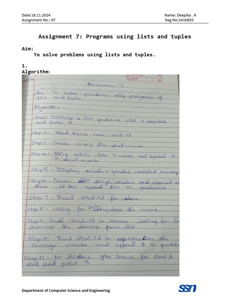 Deepika Assignment7 | PDF