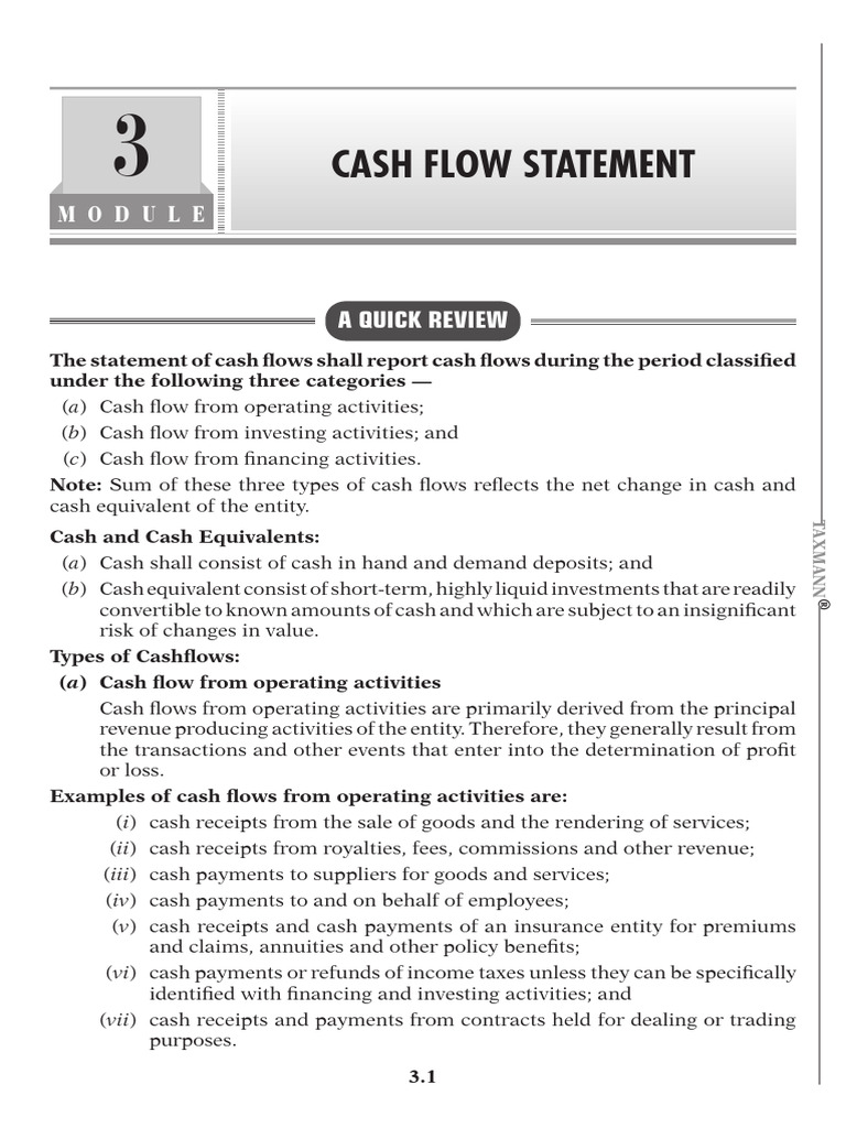 Sample | PDF | Cash Flow Statement | Expense