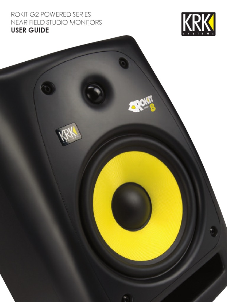 KRK Rokit 8 Manual | PDF | Loudspeaker | Mains Electricity