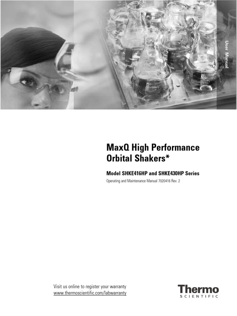MaxQ High Performance Shaker Manual | PDF | Electrical Engineering