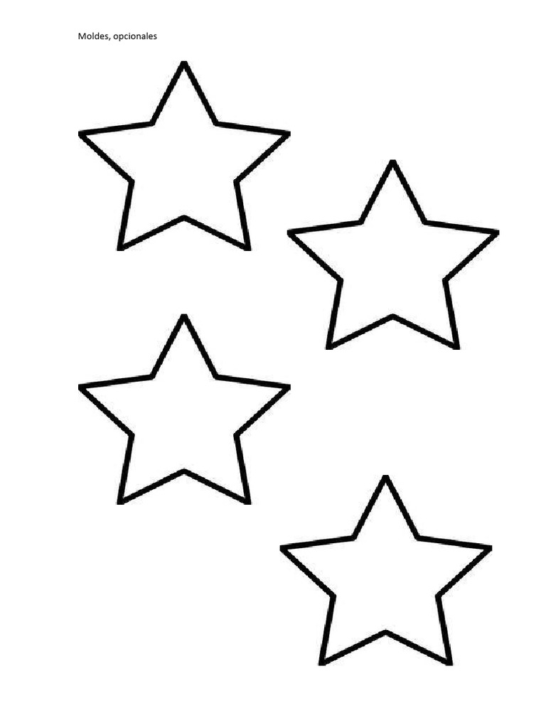 Moldes Estrellas (Opcional) | PDF