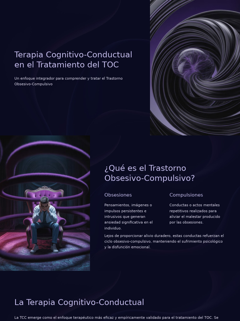 Terapia Cognitivo Conductual en El Tratamiento Del TOC | PDF | Terapia de conducta cognitiva ...
