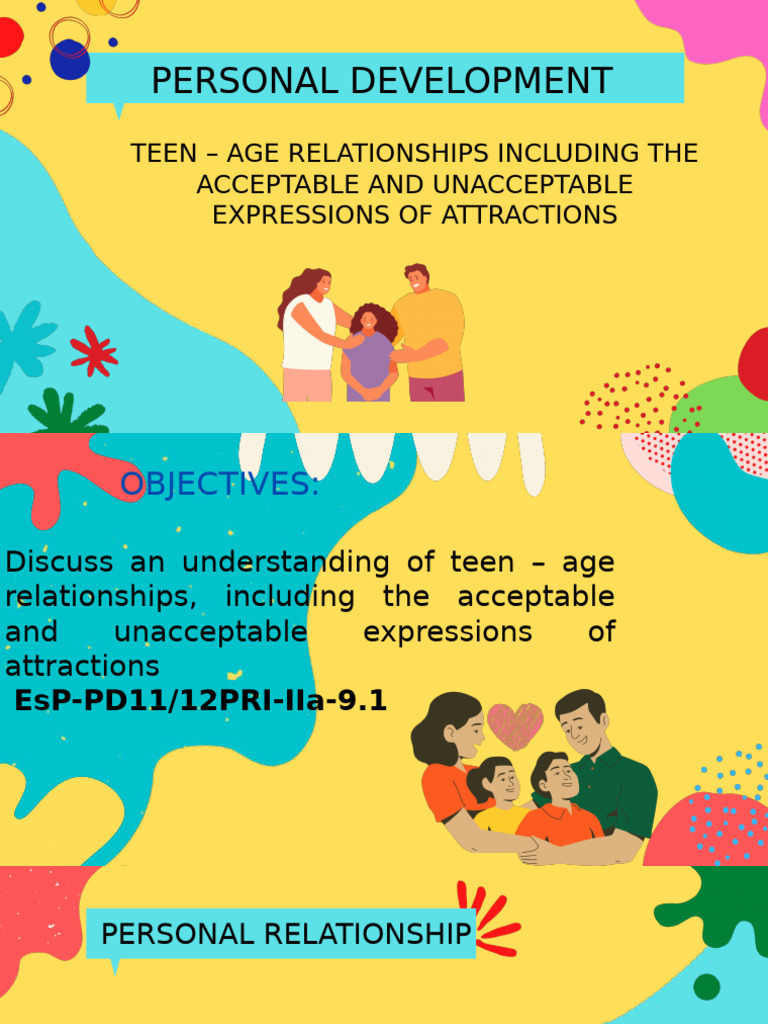 PERDEV Q2 1st Week1 Teen Age Relationship | PDF | Love | Intimate Relationships