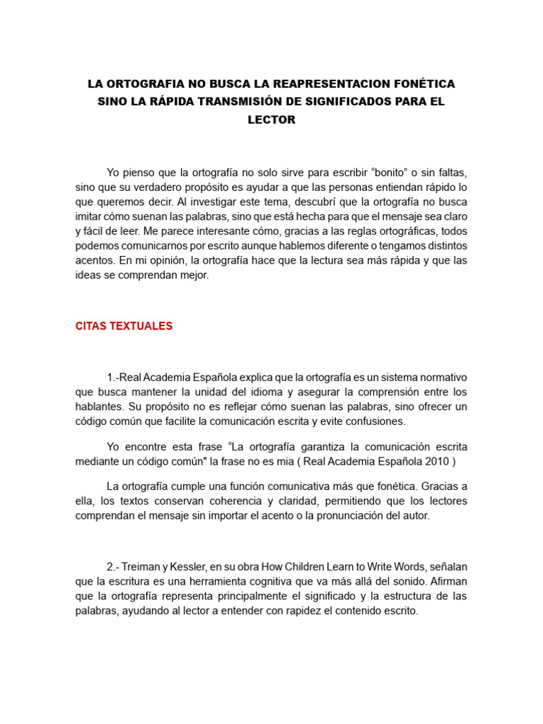 La ortografía y su función comunicativa | PDF | Ortografía | Escritura
