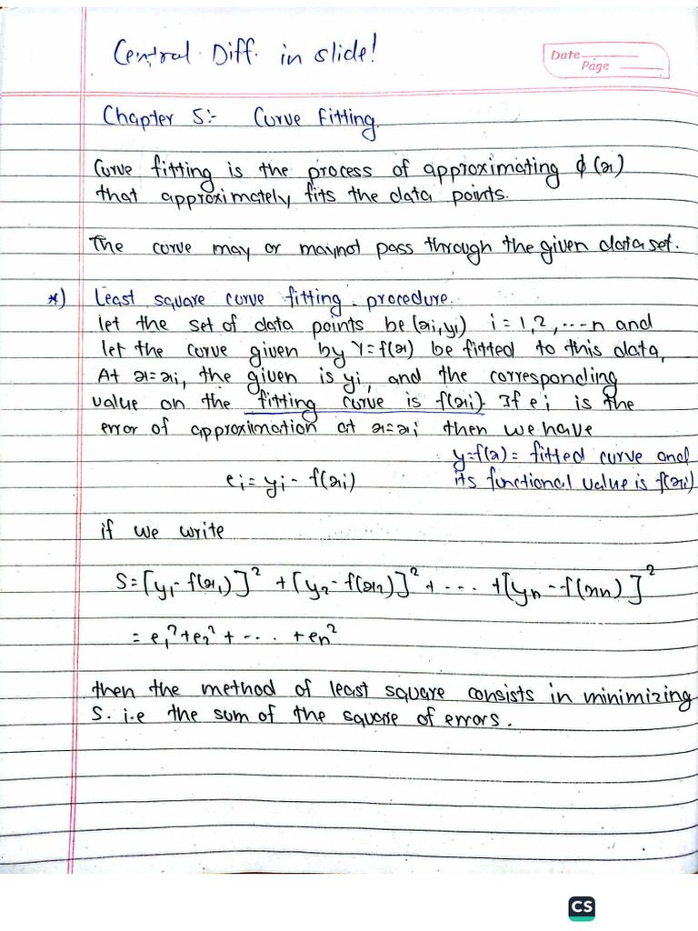 Curve Fitting Pdf