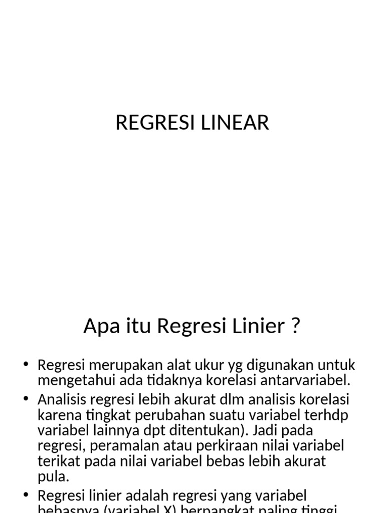 regresi-linier | PDF