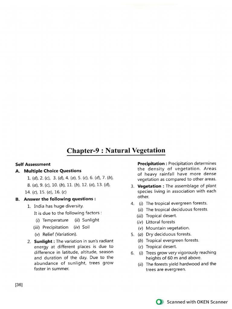 CH9&10 (Natural Vegetation&water Resources) | PDF