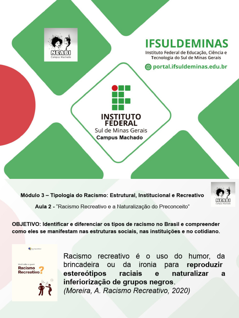 Slides - Aula - 2 - ERER - FIC - MÓDULO - III - Aula 2 - 2 - 2025 | PDF | Racismo ...