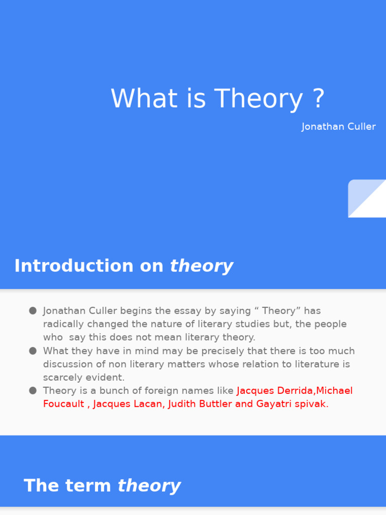 What is Theory | PDF | Discourse | Michel Foucault