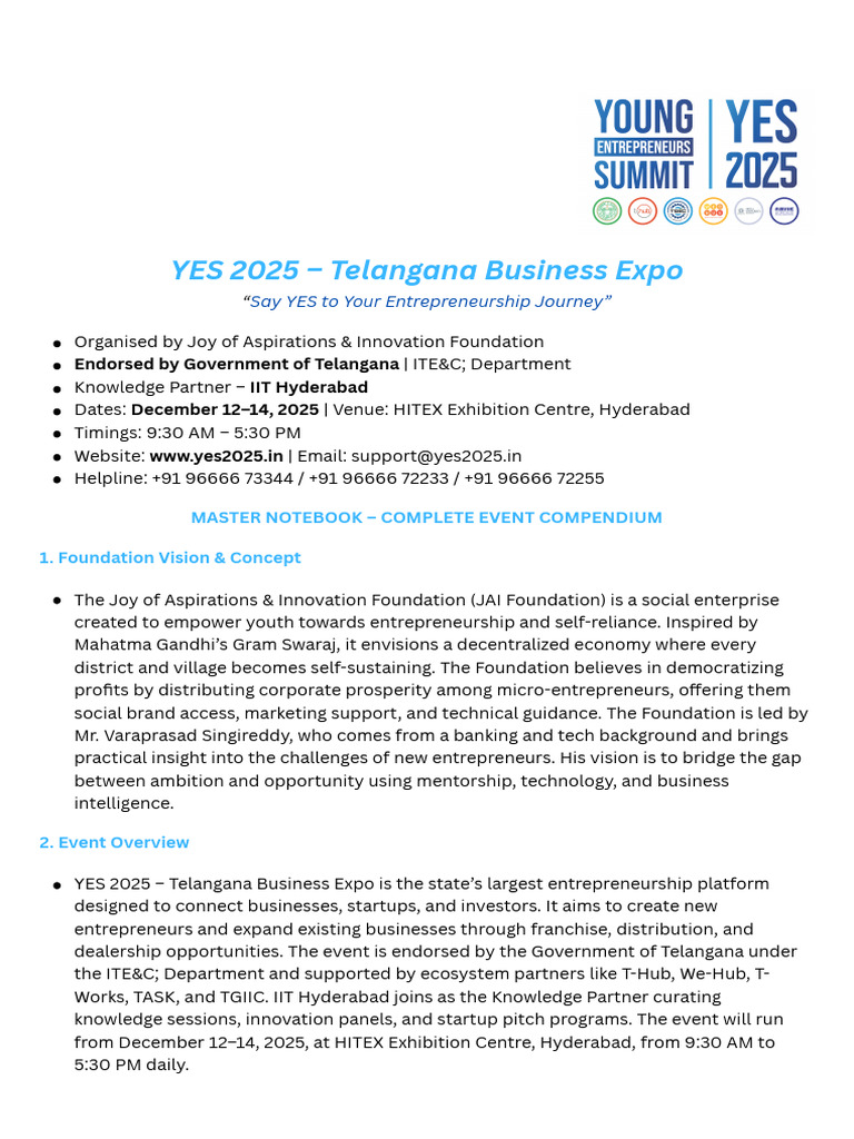 All About Expo YES2025 | PDF | Entrepreneurship | Startup Company