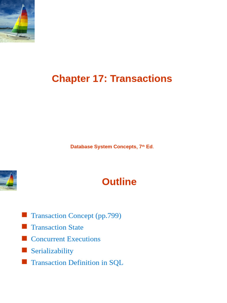 ch17 | PDF | Database Transaction | Data Management Software