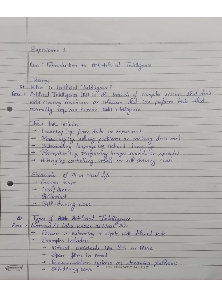 AI (Exp 1) | PDF