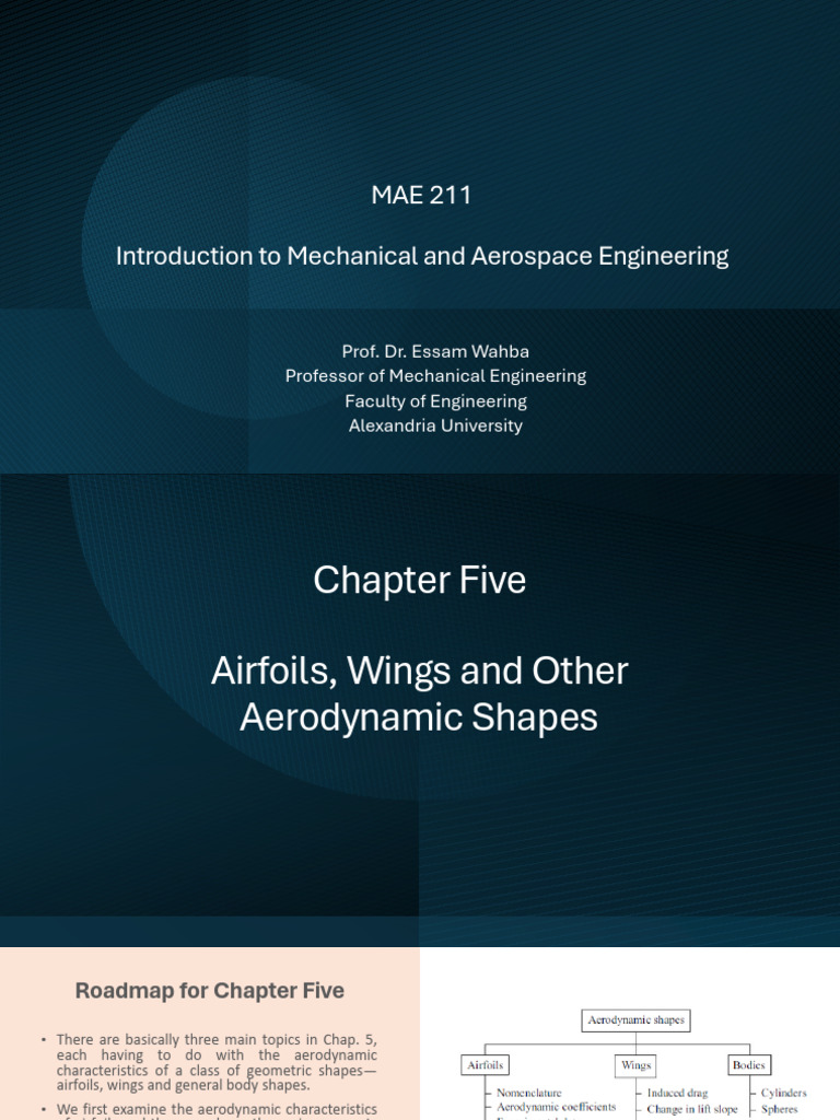 Ch5 Airfoils Wings Aerodynamic Shapes | PDF | Lift (Force) | Airfoil