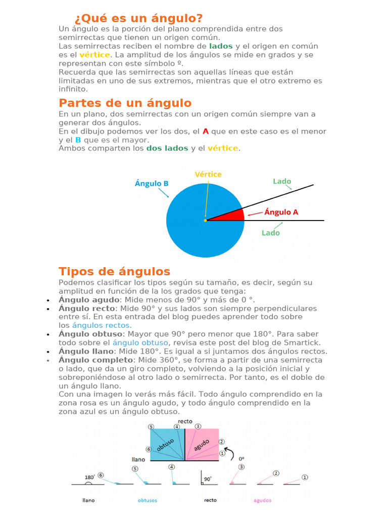 ¿Qué Es Un Ángulo | PDF | Ángulo | Euclides